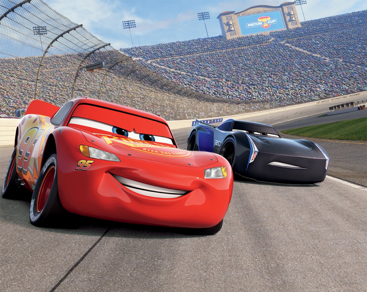 3D fototapeta pro děti Walltastic Auta 3 / 3D dětská tapeta Cars 45125 ...